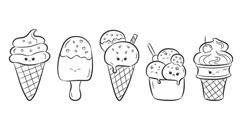Ice Cream Drawing With Face At George Farrow Blog