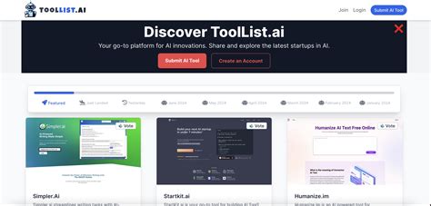 Top Ai Tools And Software For 2024 Ai Tools Aggregator Toollist Ai