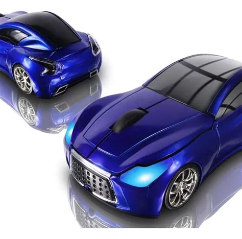 Elec Space Mouse Sem Fio Formato Carro 3 Botões Azul Mercadolivre