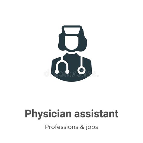 Physician Assistant Vector Icon On White Background Flat Vector Physician Assistant Icon Symbol