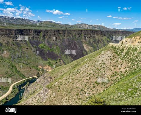 The South Fork Of The Boise River Flows Through A Deep Gorge Downstream From The Anderson Ranch