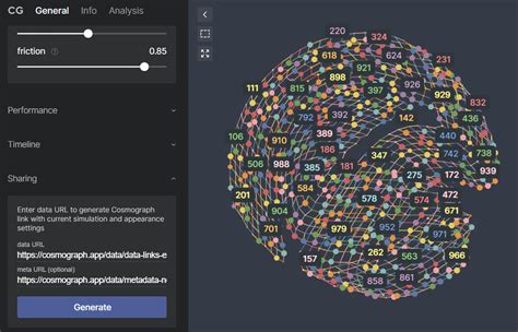 Sharing Graphs Cosmograph