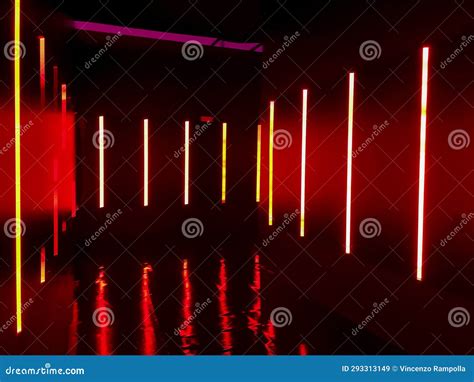Red Led Lights Stock Image Image Of Screenshot Stage 293313149