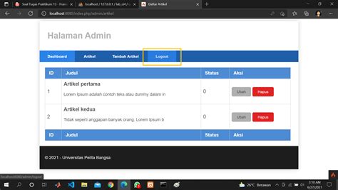 Github Alfanshaabif Lab Web Pertemuan Ke Tugas Praktikum
