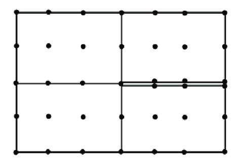 Point System In A Cracked Rectangular Mindlin Plate Download Scientific Diagram