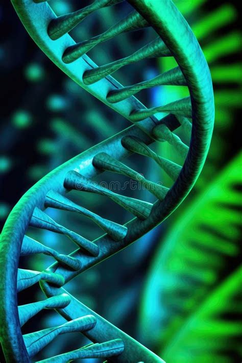 A Close Up Of A Twisted Dna Strand Makes For A Visually Striking