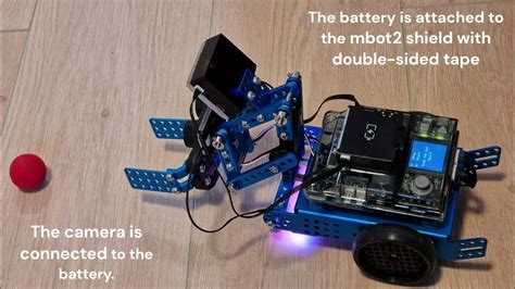 Mbot2 Robot With The Smart Camera And The Robotic Arm Grab The Red Ball Youtube
