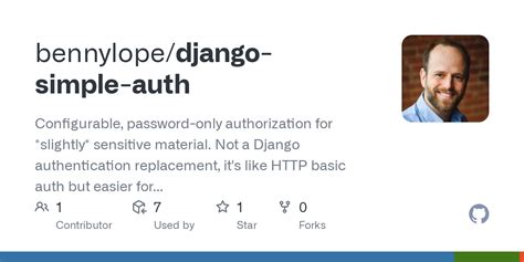 GitHub Bennylope Django Simple Auth Configurable Password Only Authorization For Slightly