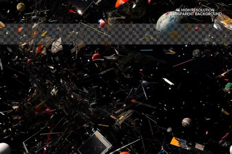 Premium Psd Space Debris Non Functional Human Made Objects On