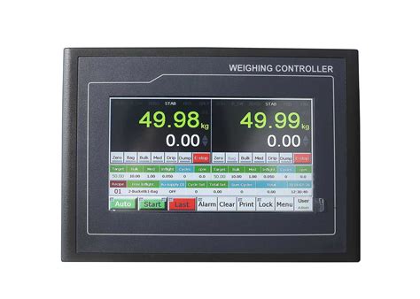 lcd display touch screen granule bagging controller indicator with