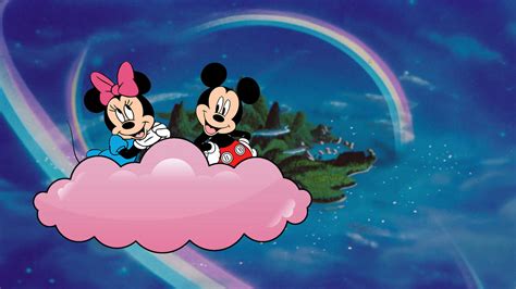 Mickey And Minnie Flying On A Magic Cloud By Niklasm15 On Deviantart