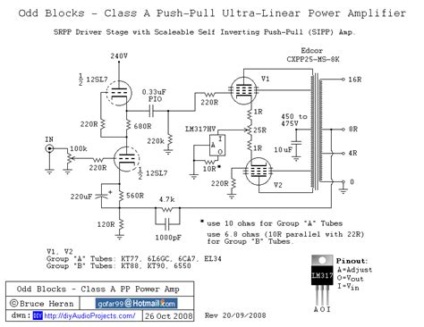 El84 Push Pull Amplifier Schematic