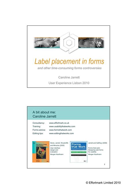 Label Placement In Forms Forms That Work