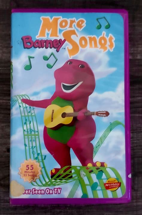 Lot Of 4 Vintage Barney Clamshell Vhs Tapes Grelly Usa