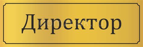 Табличка на дверь «Директор» купить