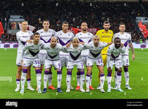 Acf Fiorentina Team Line Up During Serie A 202223 Football Match