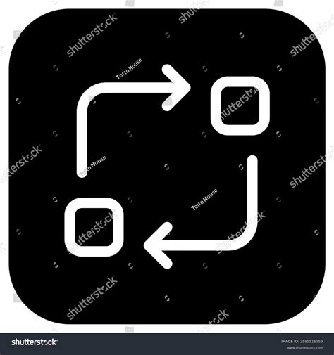 Editable Vector Data Transfer Synchronization Icon Stock Vector Royalty Free 2585516159