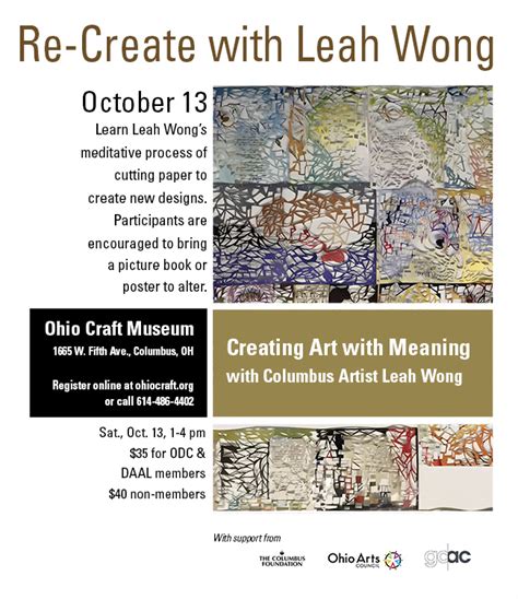 Leah Wong Recreate Class Ohio Designer Craftsmen