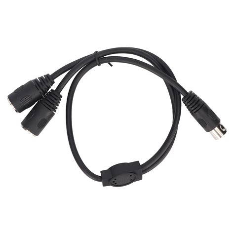 6 Pin Din Male To 2 Female Sockets Splitter Cable Multifunctional 6 Pin