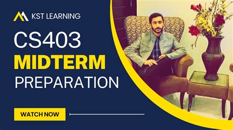 Cs403 Midterm Preparation Cs403 Midterm Paper Preparation Youtube
