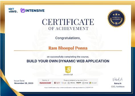 Ram Bhoopal Ponna On Linkedin Nxtwave Dynamicprogramming
