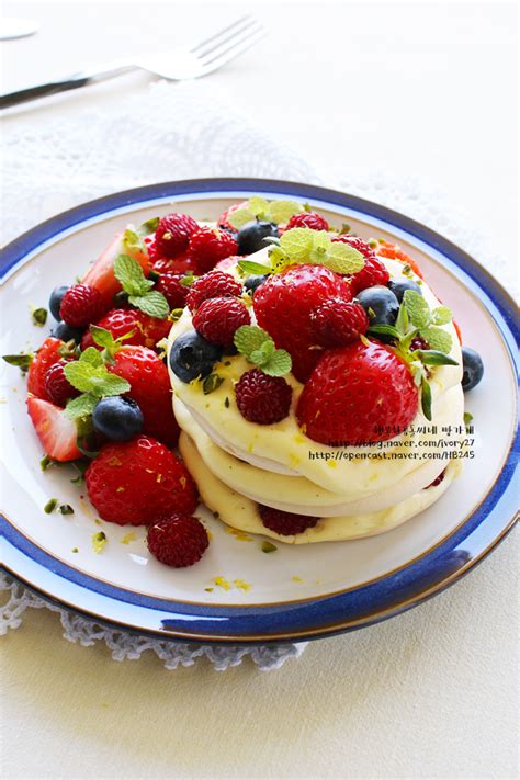 파블로바 달콤한 머랭쿠키 디저트 네이버 블로그