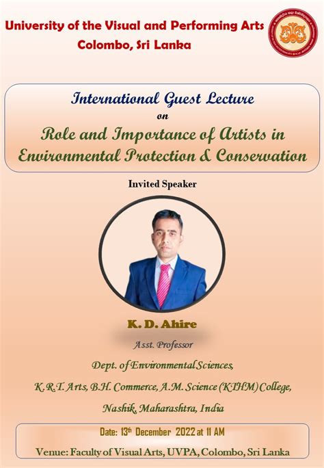 International Guest Lecture University Of Vapa