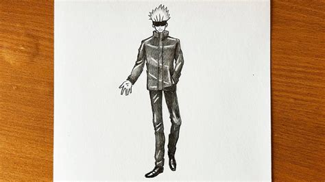 How To Draw Satoru Gojo Jujutsu Kaisen Sketch Art Lesson Step By Step