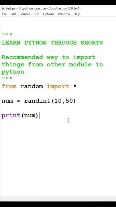 How To Import Things From A Module In Python Shorts Pythonshorts