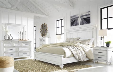 Kanwyn Bedroom Set In Washed White By Ashley Furniture 1stopbedrooms