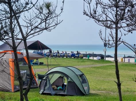 제주도 노지캠핑 김녕해수욕장 야영장 캠핑 무료 유료 시즌 달라요 네이버 블로그