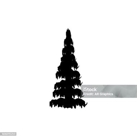 소나무 로고 녹색 식물 벡터 나무 실루엣 디자인 아이콘 일러스트레이션 템플릿 0명에 대한 스톡 벡터 아트 및 기타 이미지 0명 강 개념 Istock