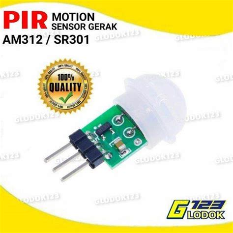 Pir Human Motion Detector Module Sensor Gerak Mini Body Sr301 Am312 Lazada Indonesia