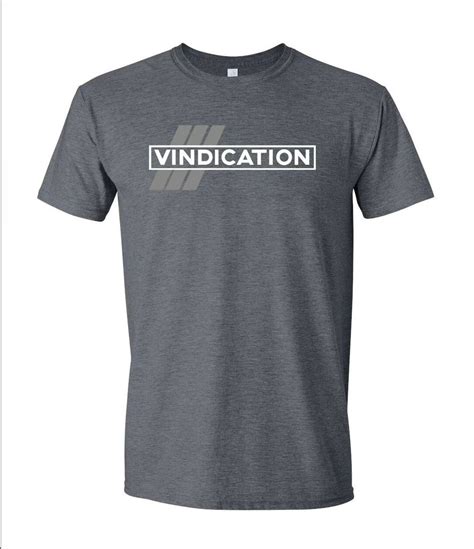 Logo Vindication Shirt Gray Official Series Merch He Reigns Christian Apparel Etsy