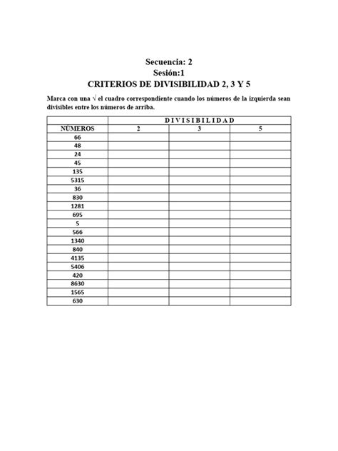 Criterios De Div 2 3 Y 5 Pdf