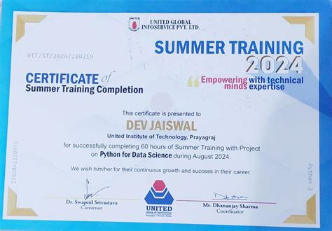 Dev Jaiswal On Linkedin Summertraining Learning Pythonfordatascience 12 Comments
