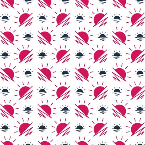 Premium Vector Sunrise Fabulous Trendy Multicolor Repeating Pattern Vector Illustration Design