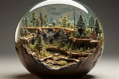 Premium Ai Image Crosssection Of Trees Extensive Root System Exhibition