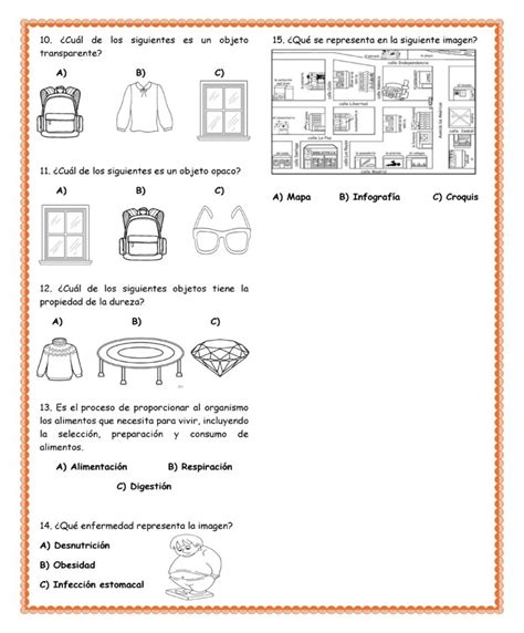 Examen Diagnostico Por Campos Formativos 3º Grado Imagenes Educativas