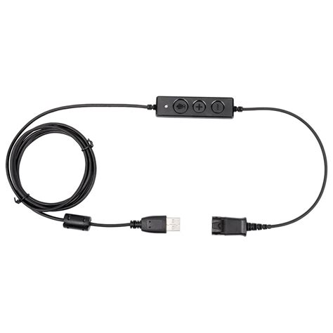 Qd To Usb Adapter Headset Quick Disconnect To Usb Cable With Volume And Mute Switch For