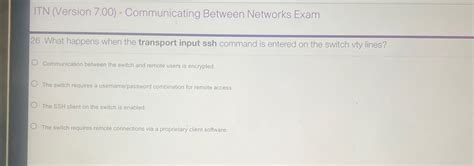 Solved Itn Version 700 ﻿communicating Between Networks