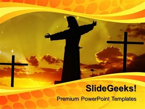Cross And Jesus Christianity PowerPoint Templates And PowerPoint Themes