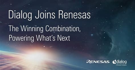 Renesas Electronics On Linkedin Renesas Completes Acquisition Of Dialog Semiconductor