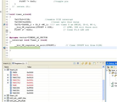 Timer Interrupt Msp430 Msp Low Power Microcontroller Forum Msp Low