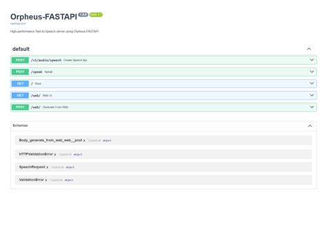 Github Shaakzorpheus Fastapi High Performance Text To Speech Server With Openai Compatible