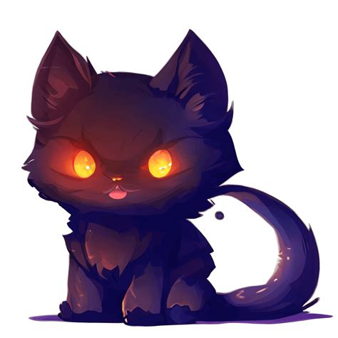 Kawaii Black Cat Chibi Wallpaper Download Free Cute Cat Ghost