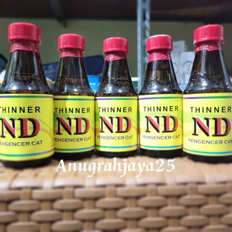 Jual Thiner Nd Nuri Kratingdeng Botol Thiner Pengencer Cat Shopee