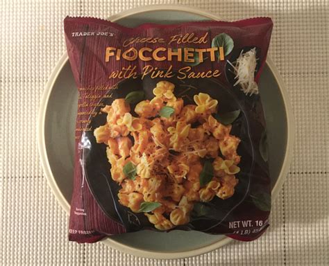 Trader Joes Cheese Filled Fiocchetti With Pink Sauce Review Freezer