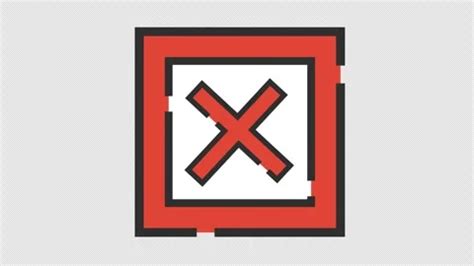 Wrong Checkbox Animation In Transparent Stock Video Pond5