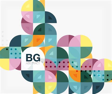 Premium Vector Vector Geometric Circle Abstract Background Vector Template Background For